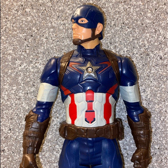 Hasbro | Toys | Talking Captain America Action Figure | Poshmark